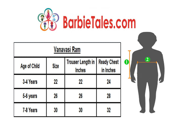 Shri Ram Vanvasi Mythology Kids costume - BarbieTales.com