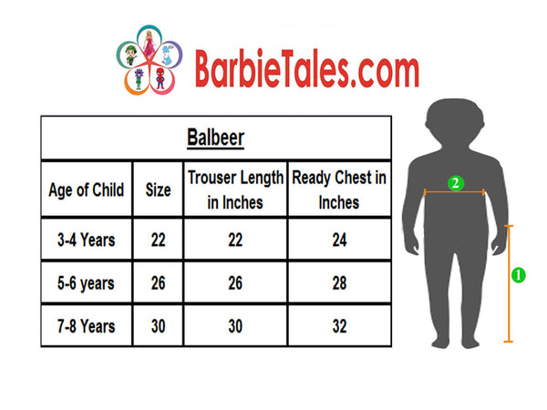 Balbeer-Baal veer Superhero Kids Fancy Dress Costume - BarbieTales.com