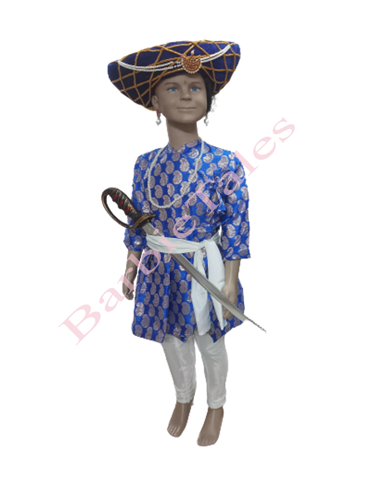 Shinde Shahi Maratha Marwar Kids Fancy Dress Costume - BarbieTales.com