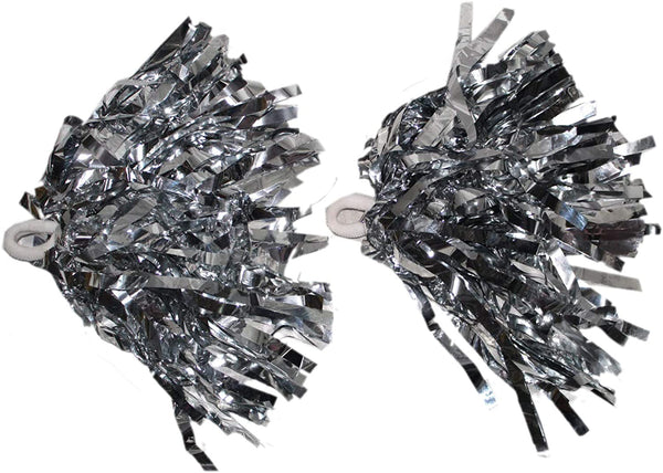 Silver Pom Poms Cheerleader Dance For Kids ( 5 Pairs) - BarbieTales.com